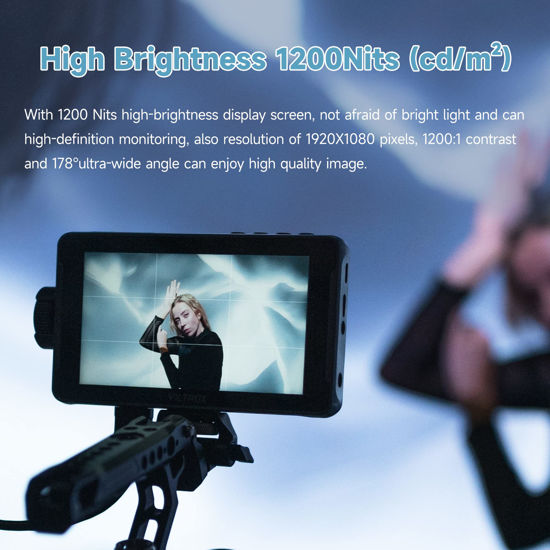 GetUSCart- VILTROX 5.5 inch 1200 Nits Camera Field Monitor, Full HD ...