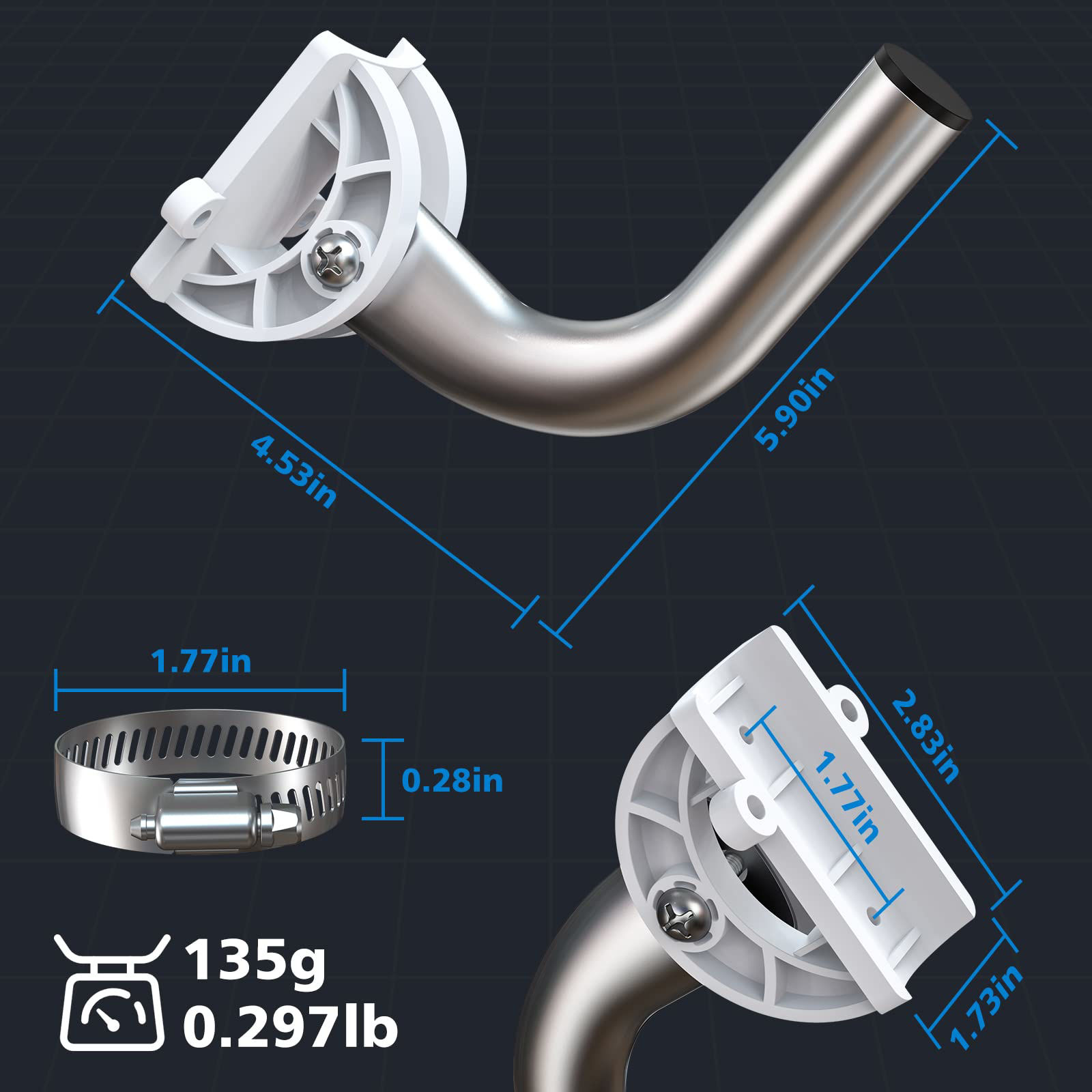 GetUSCart- 2-Pack Wireless Bridge Bracket Mount, Adalov Universal ...