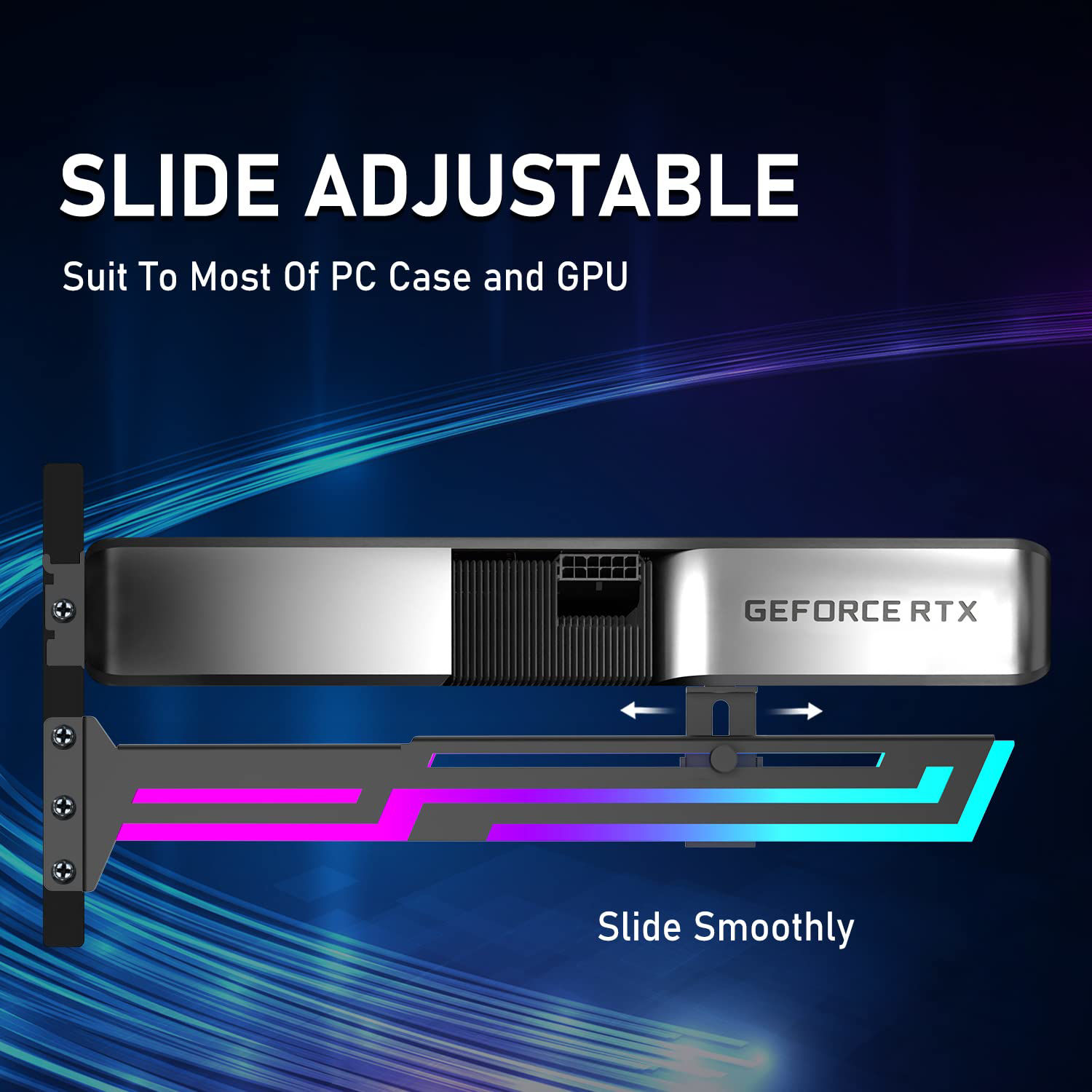 GetUSCart- NVRADCHUA RGB GPU Support Bracket, GPU Brace Support, 5V ...