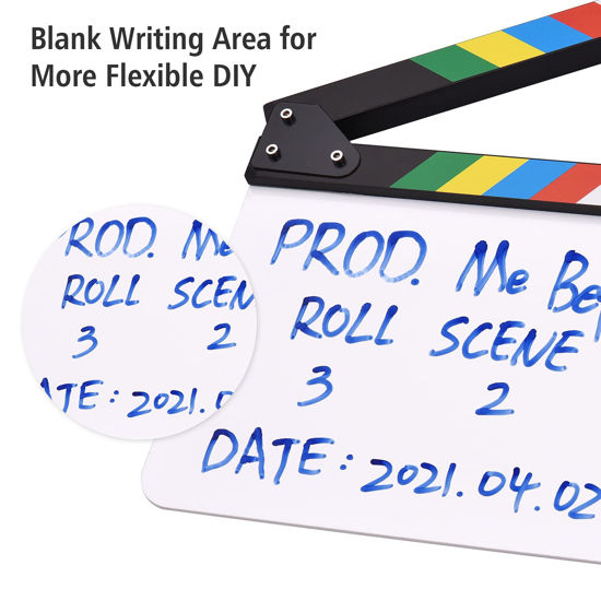 GetUSCart- Namolit 30 * 24cm/ 12 * 9in Acrylic Film Clapboard Movie ...