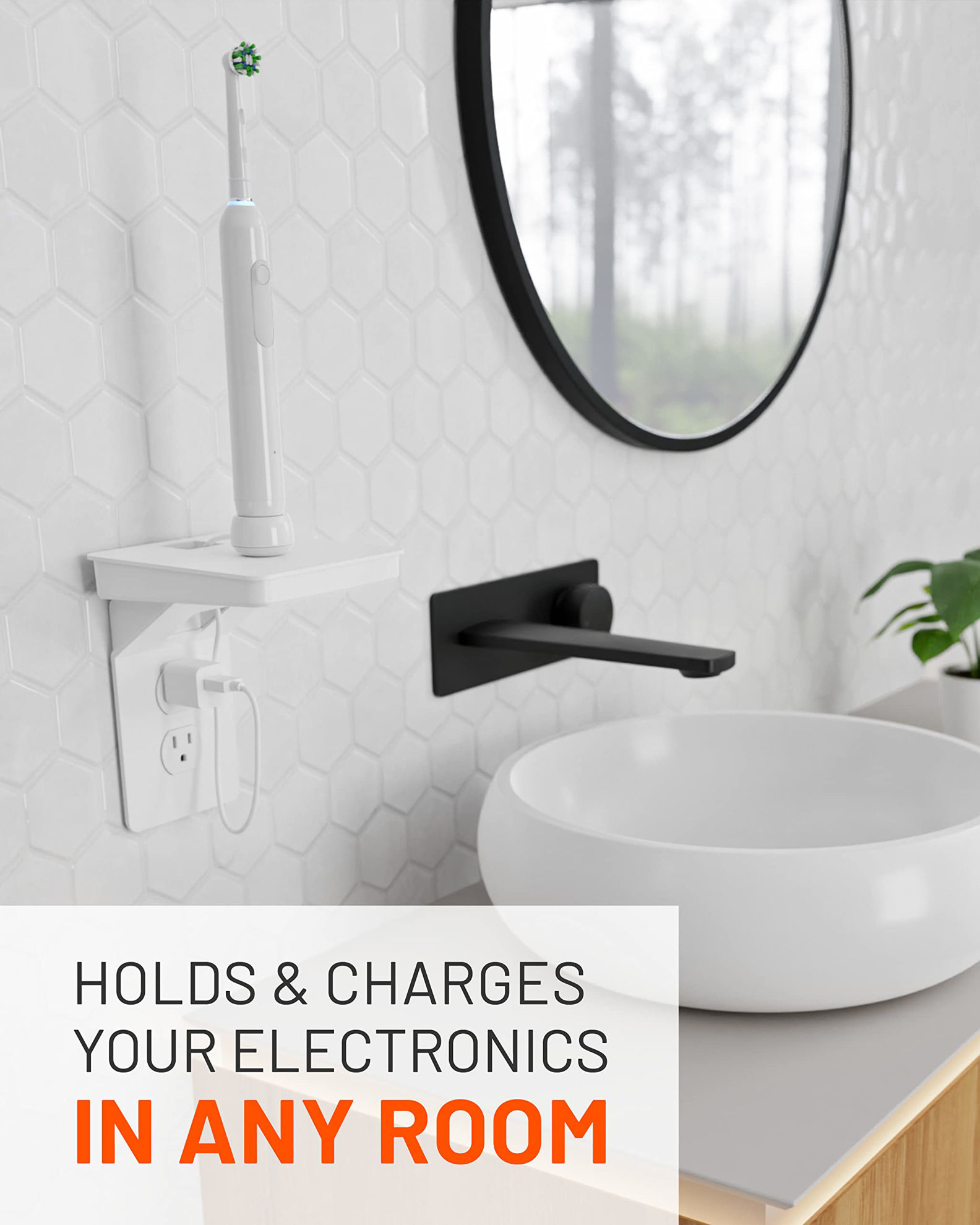 GetUSCart- ECHOGEAR Outlet Shelf for Standard Outlets - Next-Gen Design ...