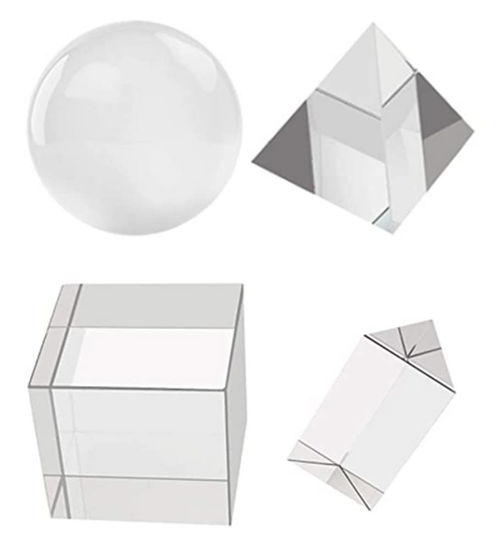 GetUSCart- 4 Pack K9 Optical Crystal Photography Prism Set with，Include ...