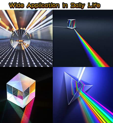 GetUSCart- 4 Pack K9 Optical Crystal Photography Prism Set with，Include ...