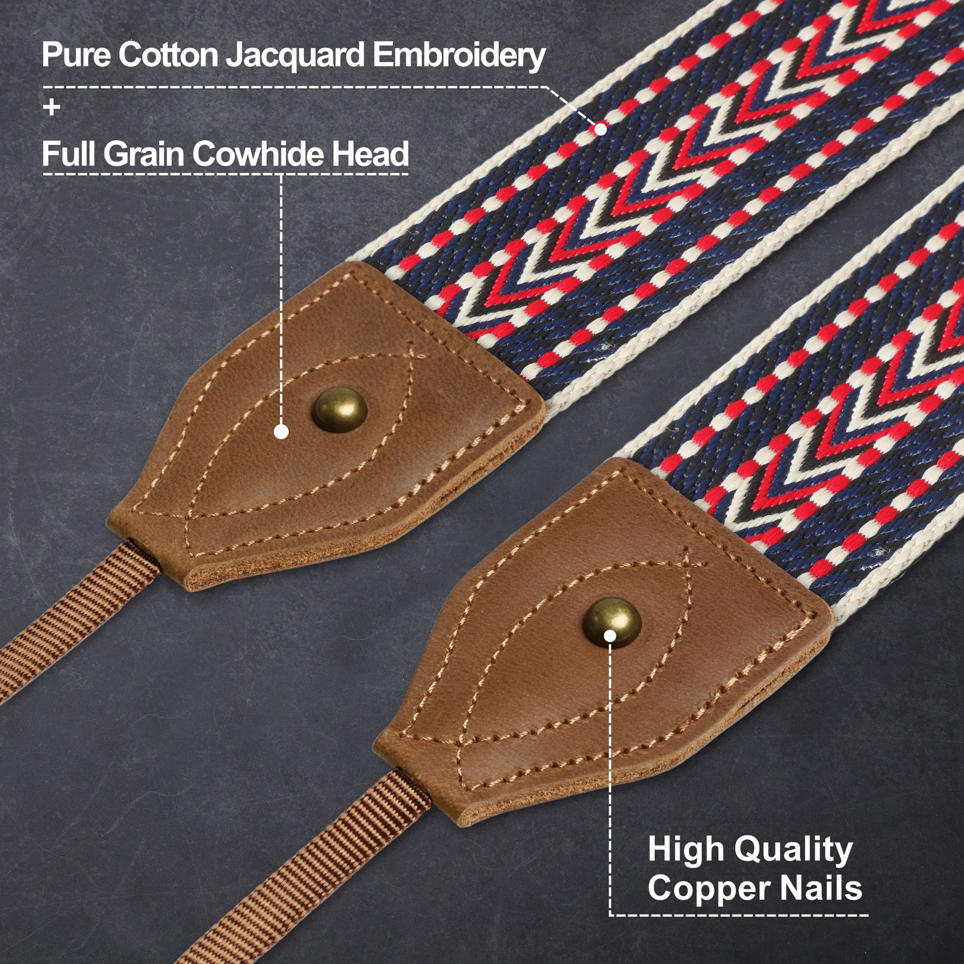 GetUSCart- PADWA Camera Strap - Double Layer Full Grain Crazy Horse ...