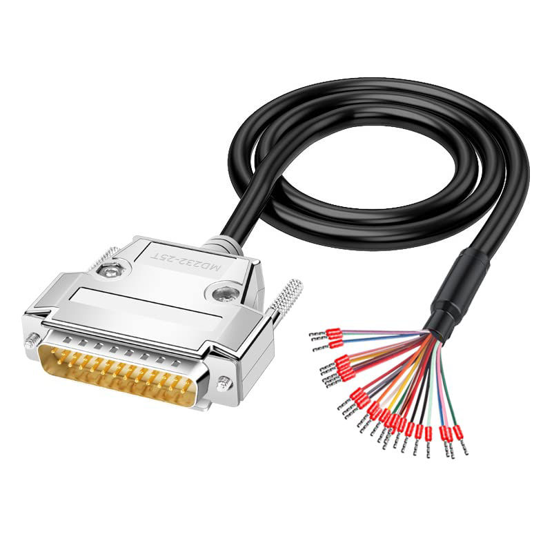 GetUSCart- ANMBEST DB25 Solderless Breakout Connector with 5Ft 24AWG ...