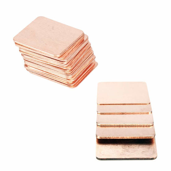 GetUSCart- Easycargo 100pcs 12 Sizes 15mm Copper Pad Shim Thermal Kit ...