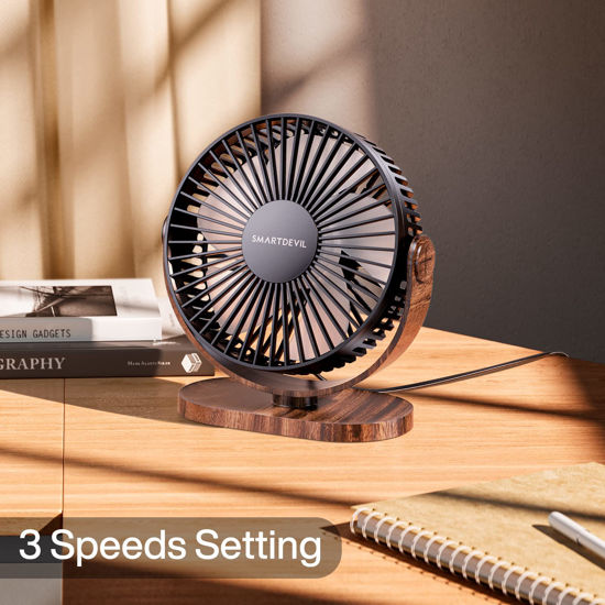 GetUSCart- SmartDevil USB Small Desk Fan, 3 Speeds Portable Desktop ...