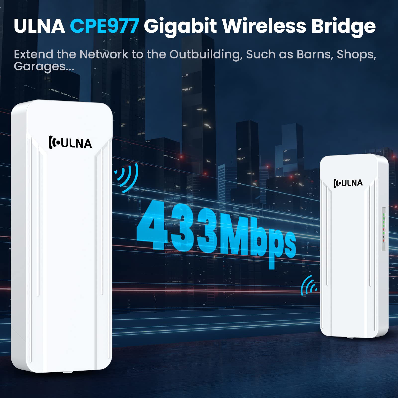 GetUSCart- Outdoor Wireless Bridge Point to Point - High Speed Gigabit ...