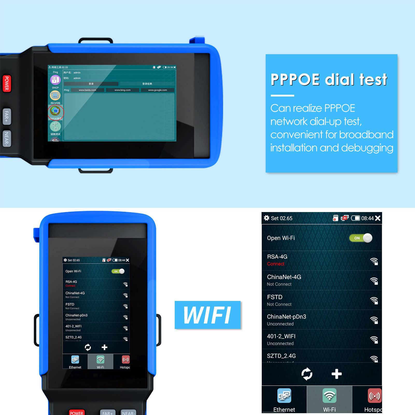 GetUSCart- IP Camera Tester, Rsrteng IPC-9310 Plus 8MP AHD CVI TVI CVBS ...