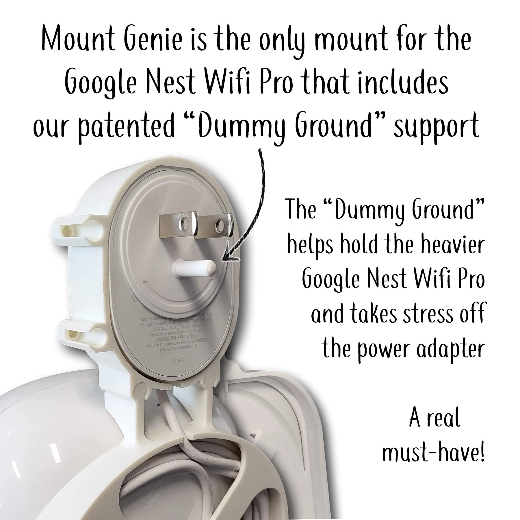 GetUSCart- The Nest WiFi Pro Genie Wall Mount Outlet Holder Stand (2 ...