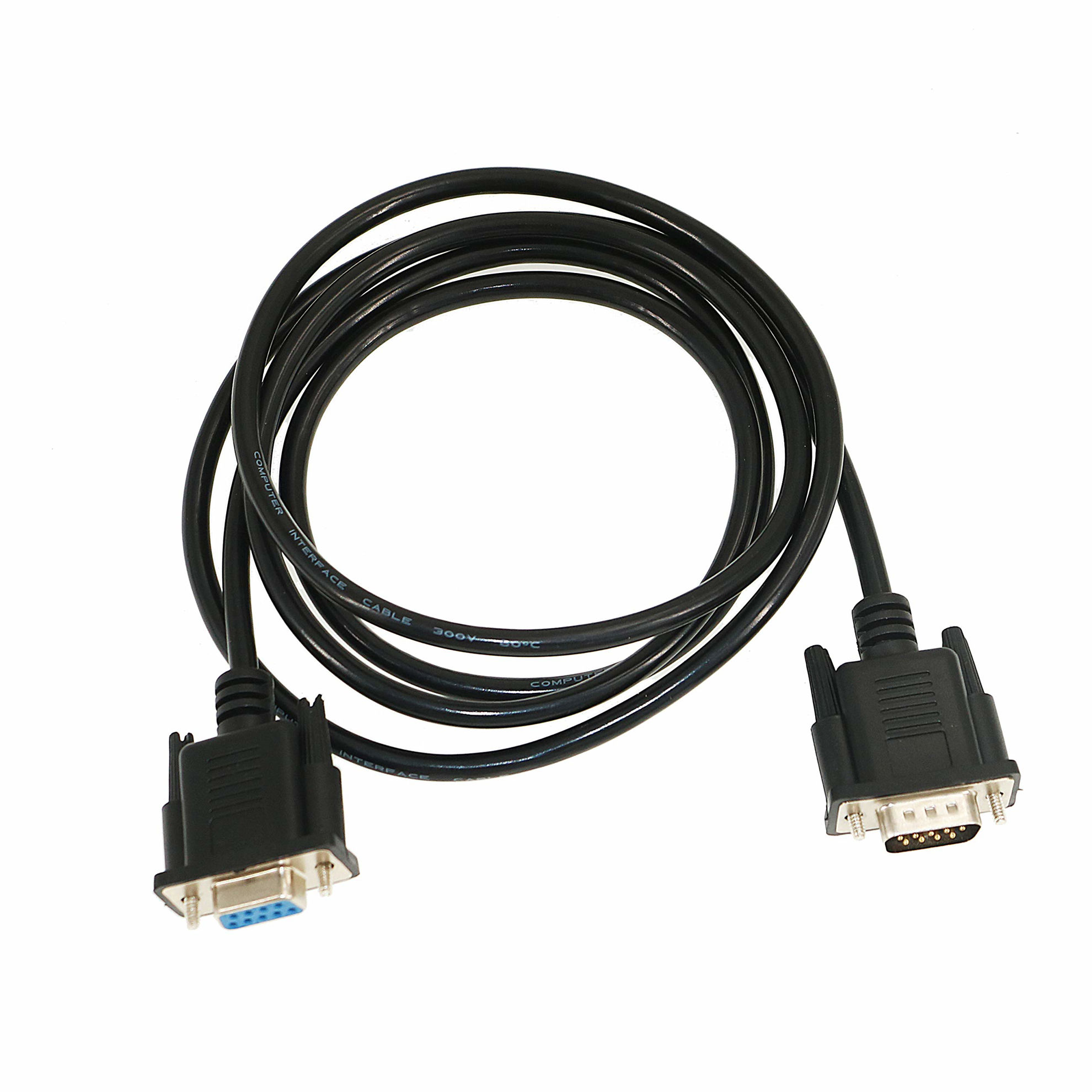 GetUSCart- 32.8ft/10m RS-232 Pins 2-3 (TXD-RXD) Null Modem DB9 Male to ...