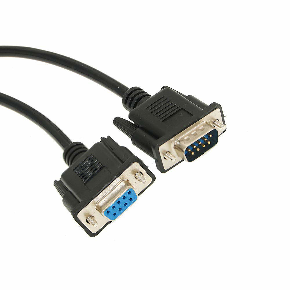 GetUSCart- 32.8ft/10m RS-232 Pins 2-3 (TXD-RXD) Null Modem DB9 Male to ...