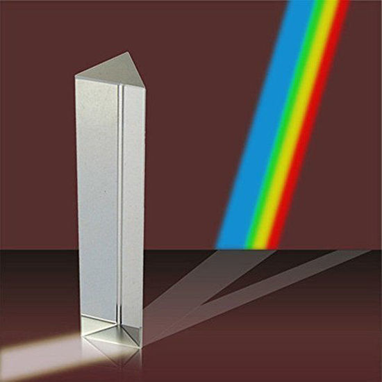 GetUSCart- Amlong Crystal 8 inch Optical Glass Triangular Prism for ...