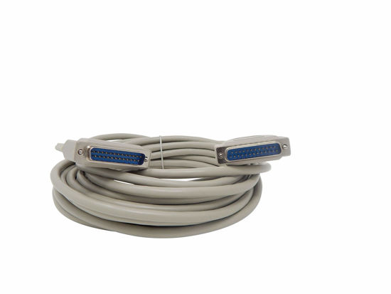 GetUSCart- Your Cable Store 25 Foot DB25 25 Pin Serial Port Cable Male ...