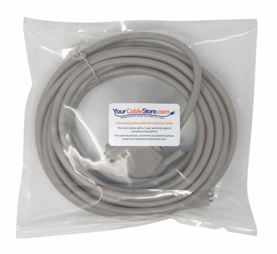 GetUSCart- Your Cable Store 25 Foot DB25 25 Pin Serial Port Cable Male ...