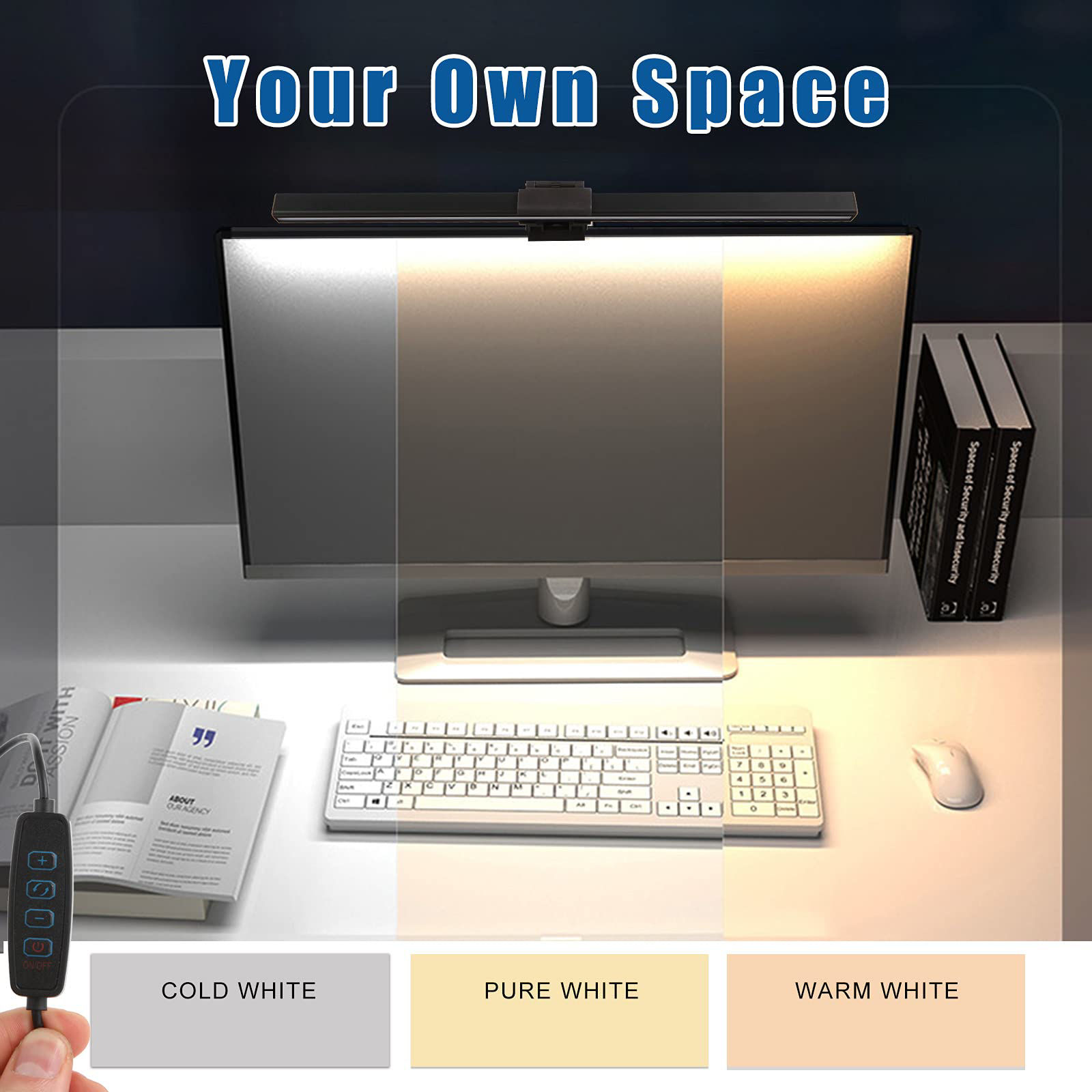 GetUSCart- Monitor Light Bar, Computer Monitor Lamp, LED Desk Lamp ...