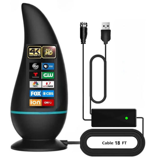 GetUSCart- Dododuck 2023 Amplified HD Digital Antenna for Smart TV Indoor. Long 500 Miles Range ...