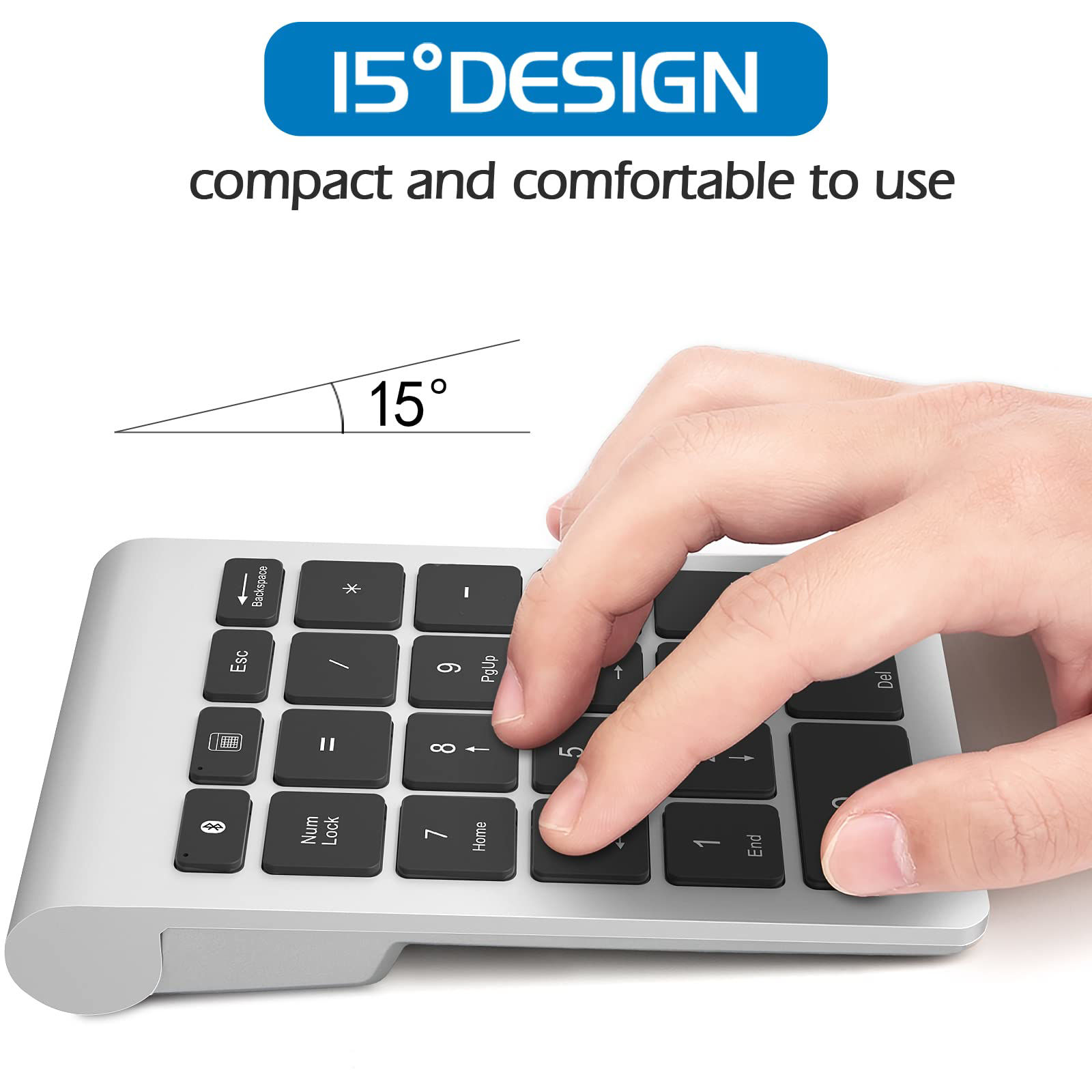 GetUSCart- Foloda Bluetooth Number Pads for Laptop: 22 Keys Wireless ...