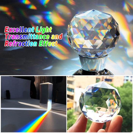 GetUSCart- Akamino 5 Pack K9 Optical Crystal Photography Prism Set,50mm ...