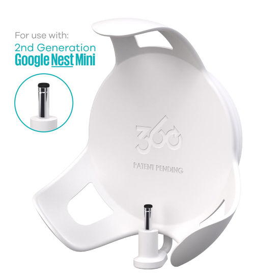 GetUSCart- PowerClip Outlet Mount for Google Nest Mini (Chalk), Speaker ...