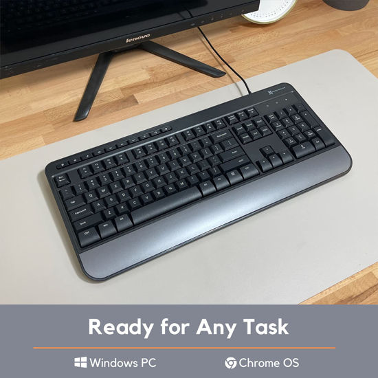 GetUSCart- X9 Performance Multimedia USB Ergonomic Keyboard Wired ...