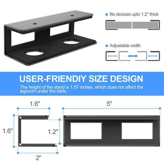 GetUSCart- GOME Under Desk Laptop Mount Metal Bracket with Felt Board ...