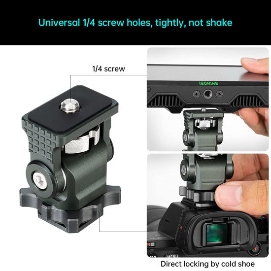 GetUSCart- Field Monitor Holder Mount with Cold Shoe 1/4 Screw for 5 ...