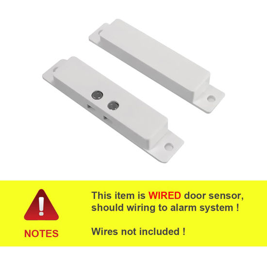GetUSCart- 10 Sets Pack of Wired Surface Mounted Alarm Magnetic ...