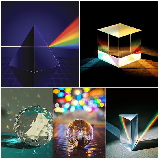 GetUSCart- Supkiir 5 Pack K9 Optical Crystal Photography Prism Set with ...
