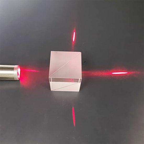 GetUSCart- Beam Splitter Cube, Optical Glass Dichroic Prism Ratio 50:50 ...