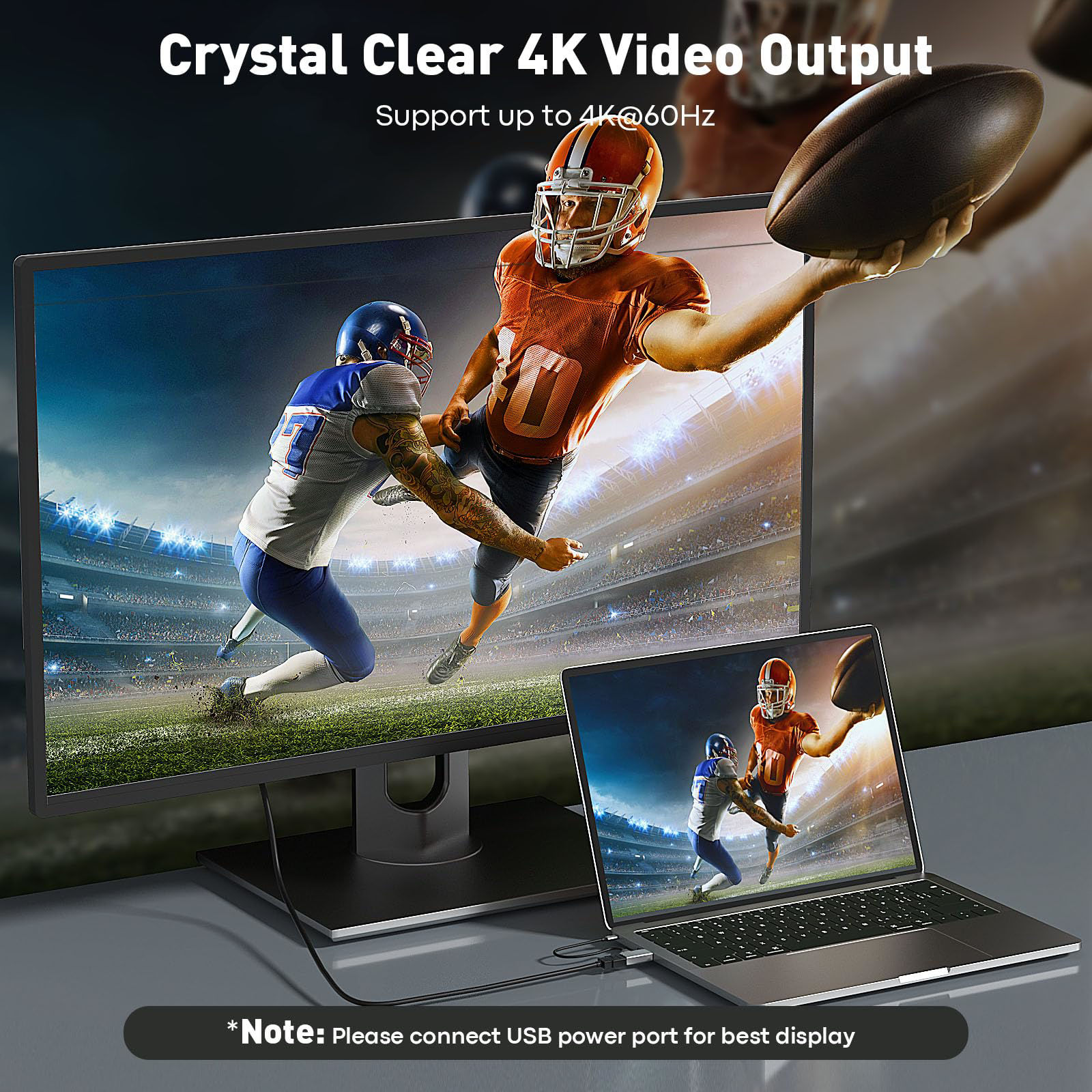 GetUSCart- UANTIN HDMI to DisplayPort Adapter (4K 60Hz,1080p 120Hz) Uni ...