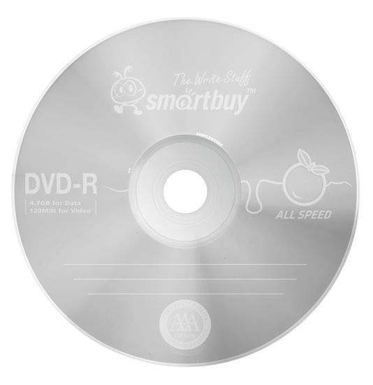 GetUSCart- Smartbuy 4.7gb/120min 16x DVD-R Logo Top Blank Data Video Recordable Media Disc (100 ...