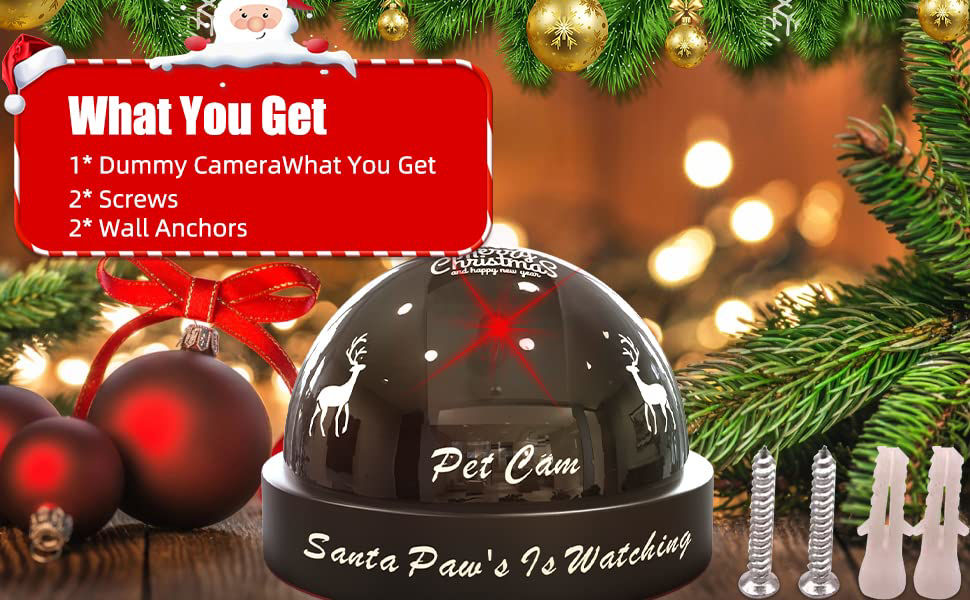 GetUSCart- Santa Cam, Caprioyuens Santa Camera Dummy Security Camera ...