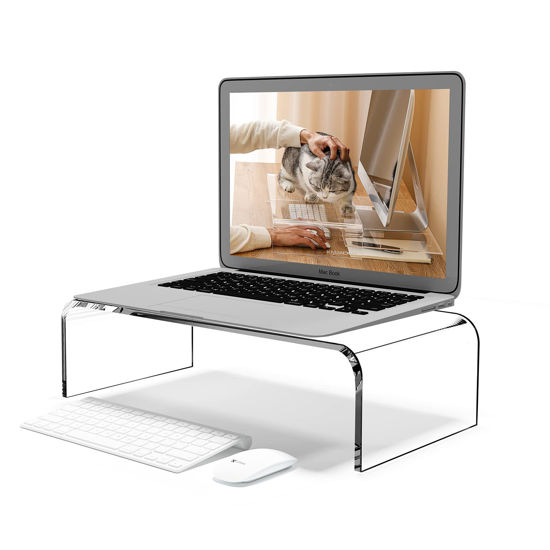 GetUSCart- KMANDLU Premium Acrylic Monitor Stand, Computer Riser ...