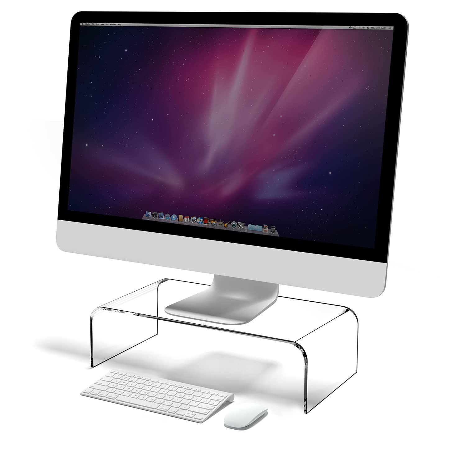 GetUSCart- KMANDLU Premium Acrylic Monitor Stand, Computer Riser ...