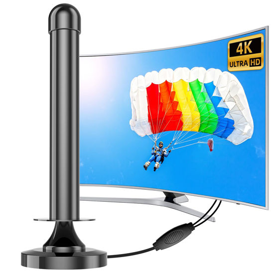Getuscart Tv Antenna For Smart Tv Without Cable Indoor Digital Tv Antenna Long Range With