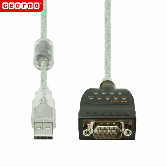 GetUSCart- Gearmo USB to RS-232 Serial Adapter w/LED Indicators Windows ...