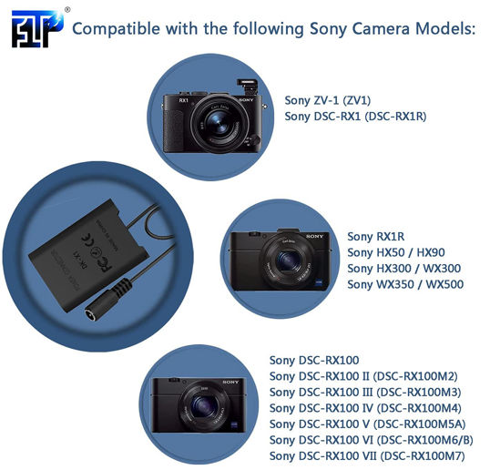 GetUSCart- F1TP NP-BX1 Dummy Battery DK-X1 DC Coupler USB Cable kit for ...