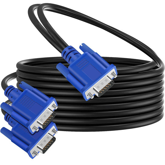 GetUSCart- PASOW VGA Splitter Cable Dual Monitor Y Adapter Video Cord 1 ...