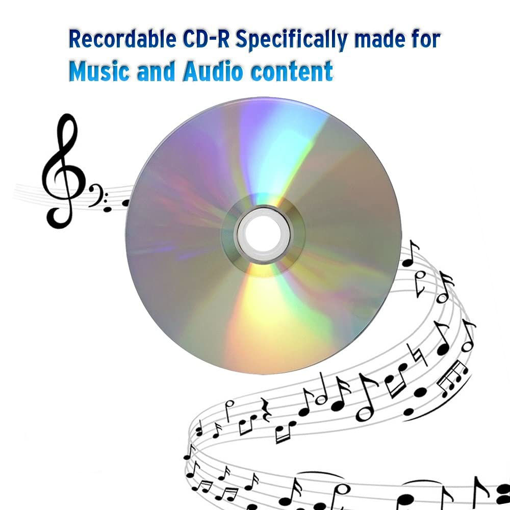 GetUSCart- Vinpower Digital Blue AZO CD-R 700MB 52X Shiny Silver Top Recordable Media Disc ...