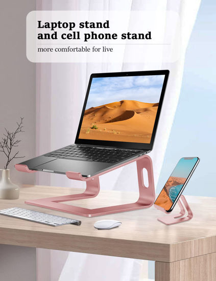 GetUSCart- VECOFO Laptop Stand for Desk Aluminum Laptop Riser Holder ...