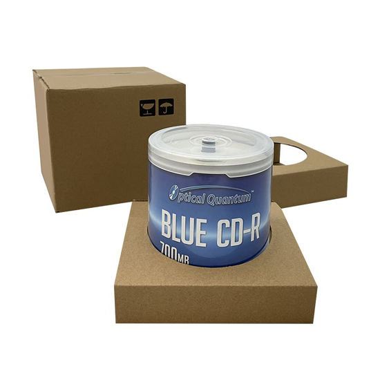 GetUSCart- Optical Quantum Blue AZO CD-R 700MB 52X Shiny Silver Top ...