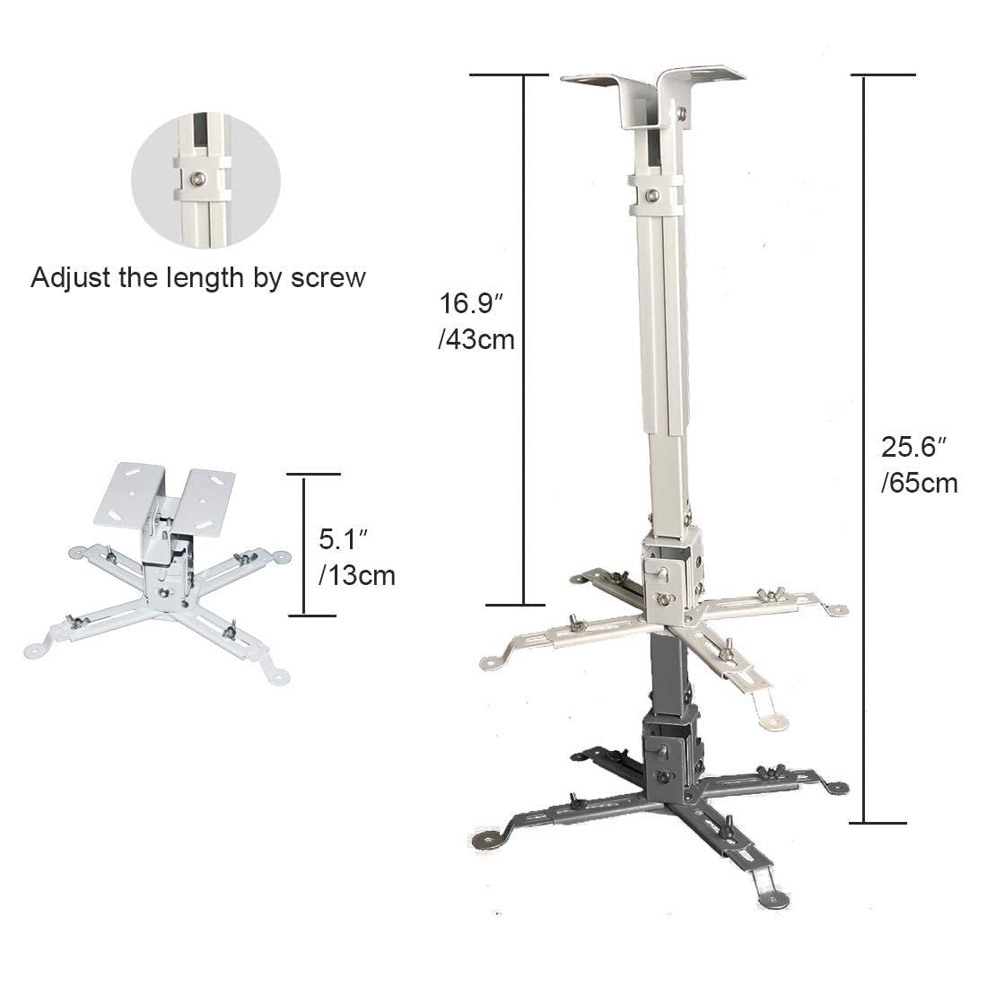 GetUSCart- Coret Projector Drop Ceiling Mount Wall Mount, Universal ...