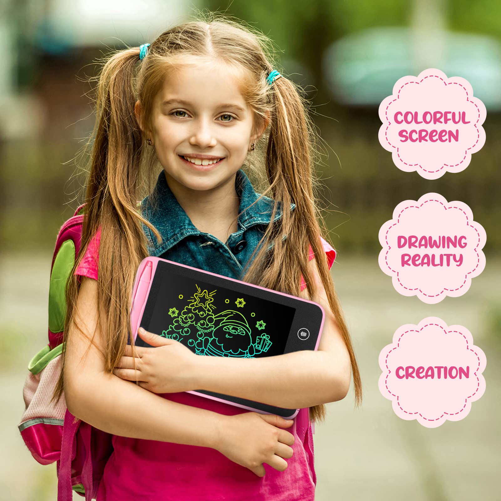 GetUSCart- 8 Pcs LCD Writing Tablet 6.5 Inch Colorful Drawing Board ...