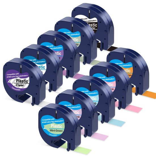 GetUSCart- Multi Colors Label Tape Compatible with Dymo Label Maker ...