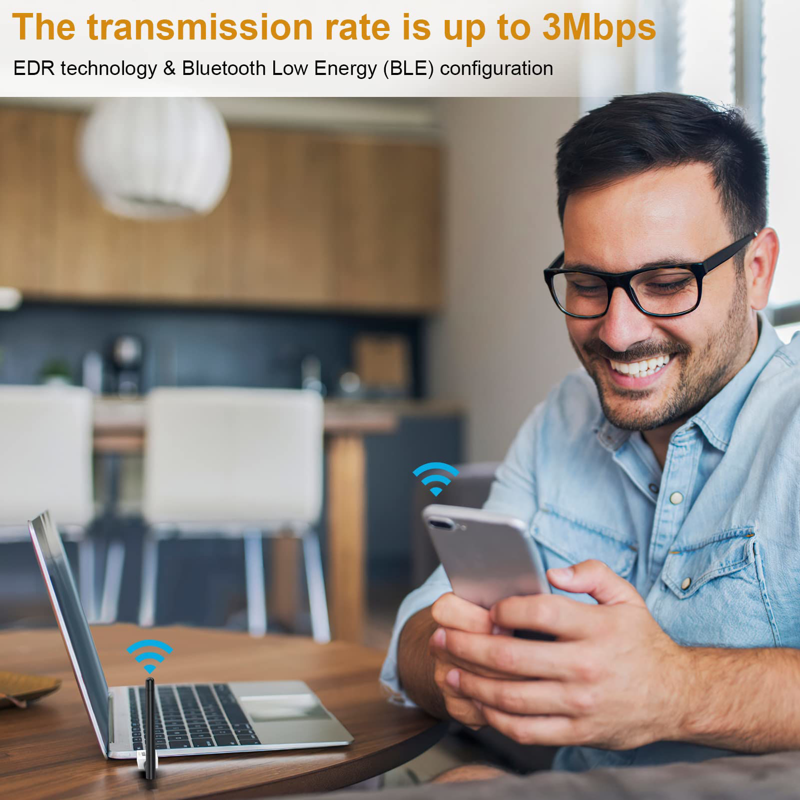 GetUSCart- Long Range Bluetooth Adapter for Desktop PC Plug & Play 5.3 ...