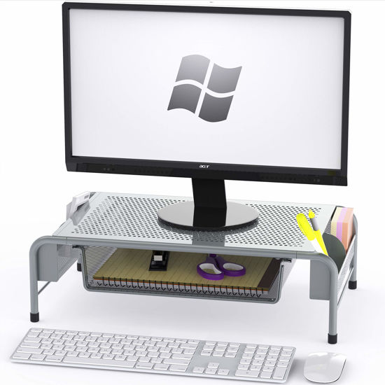 GetUSCart- SimpleHouseware Metal Desk Monitor Stand Riser with ...