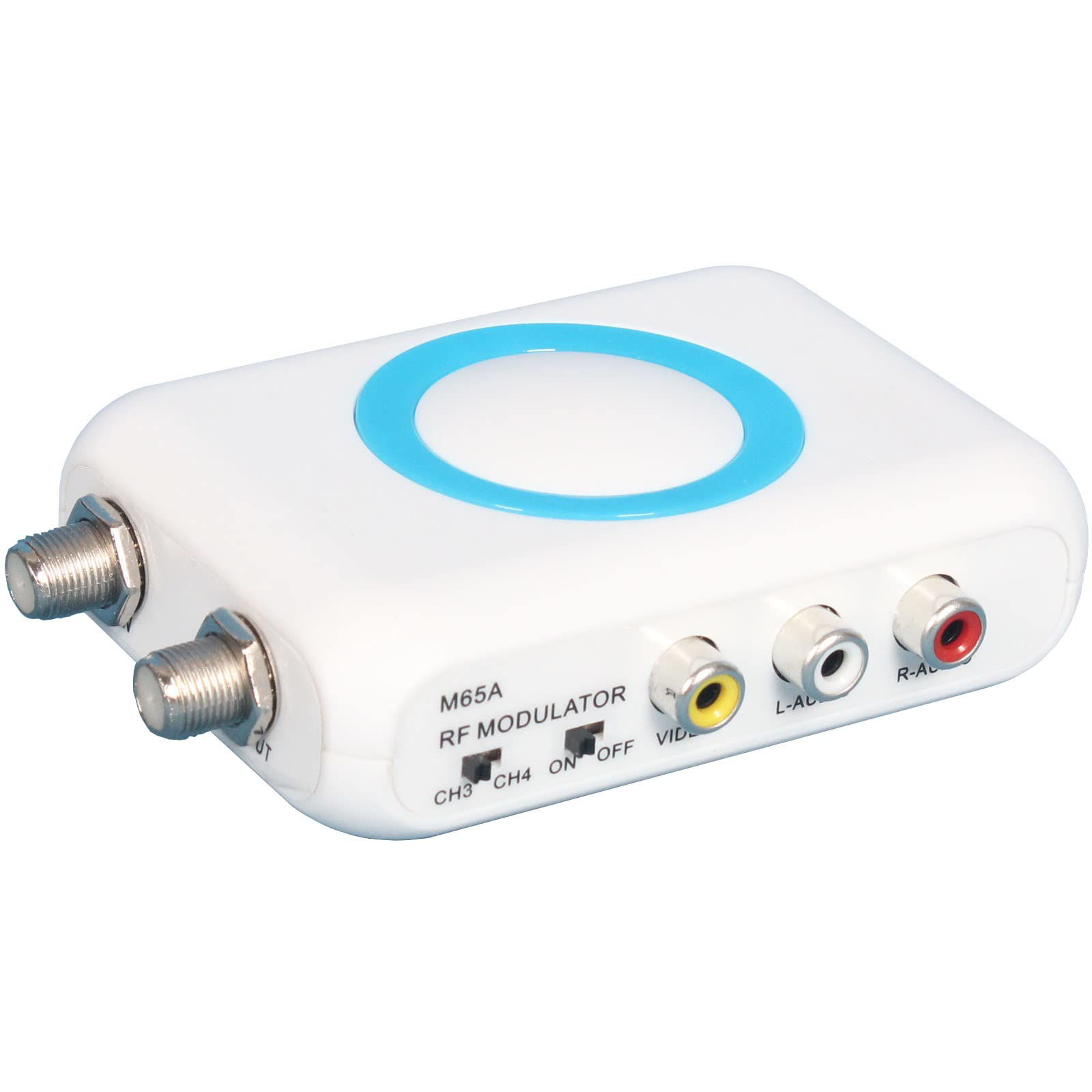 GetUSCart- RF Modulator RCA Coaxial Adapter VHF Demodulator Converter w ...