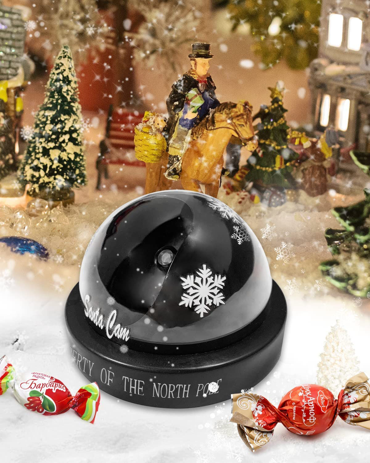 GetUSCart- Caprioyuens Santa's Cam Ornament, Santa Camera with ...