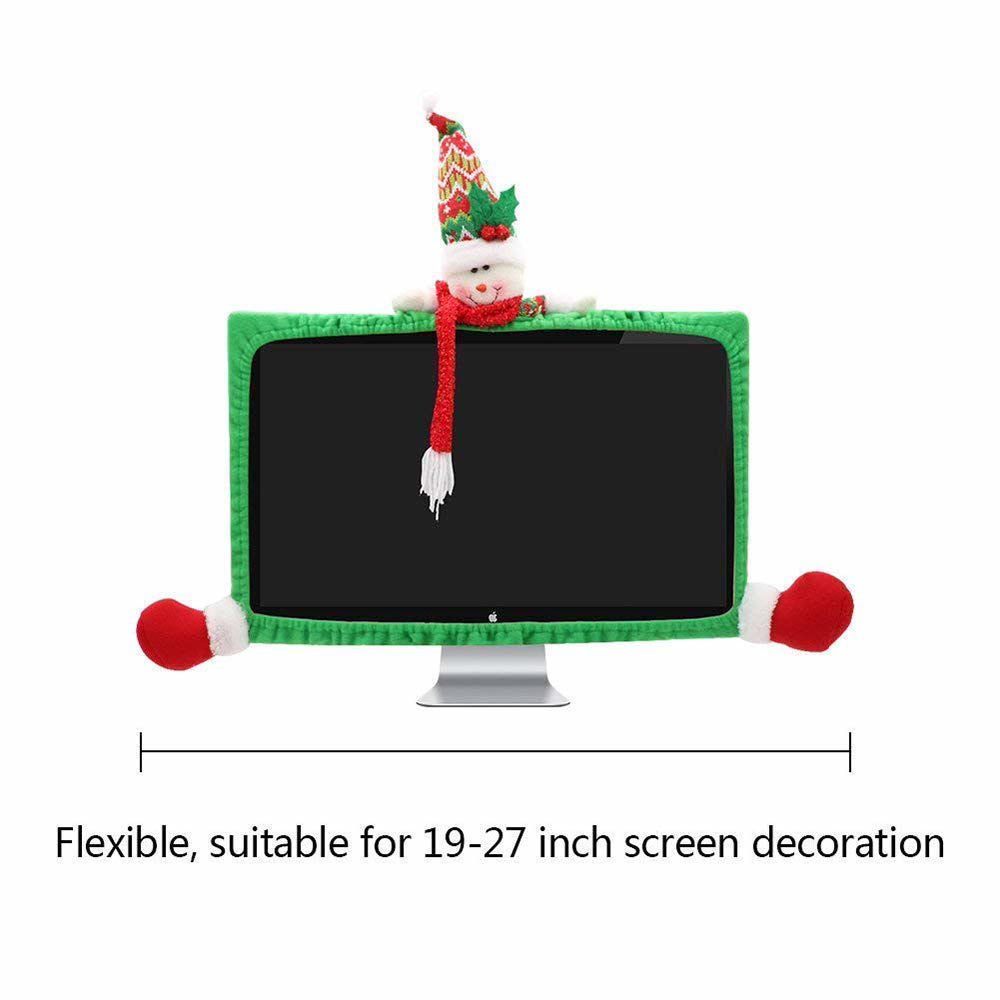 GetUSCart- SUSHAFEN 1 Pack Christmas Computer Monitor Border Cover TV ...